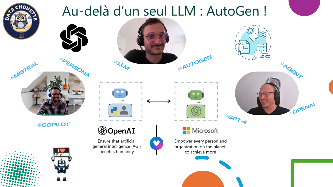 Au-delà d'un seul LLM : AutoGen ! - Data Chouette